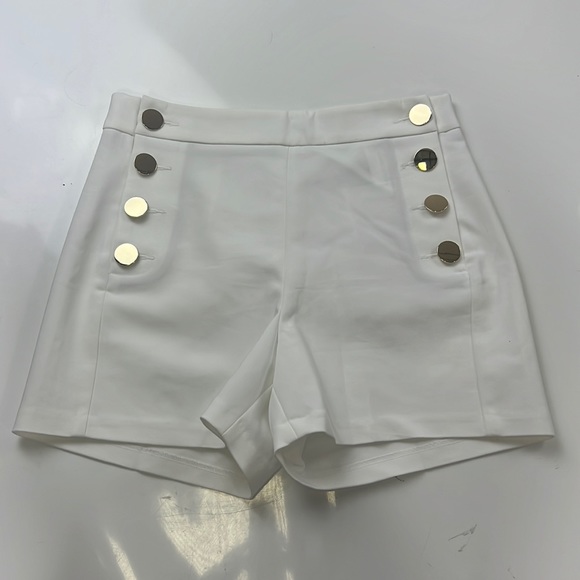 Express | Shorts | Womens Express White High Rise Shorts Us2 A65 | Poshmark